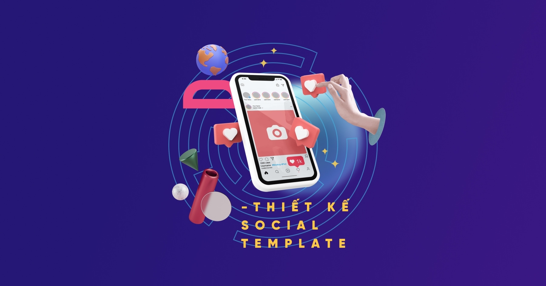 Thiết kế social template